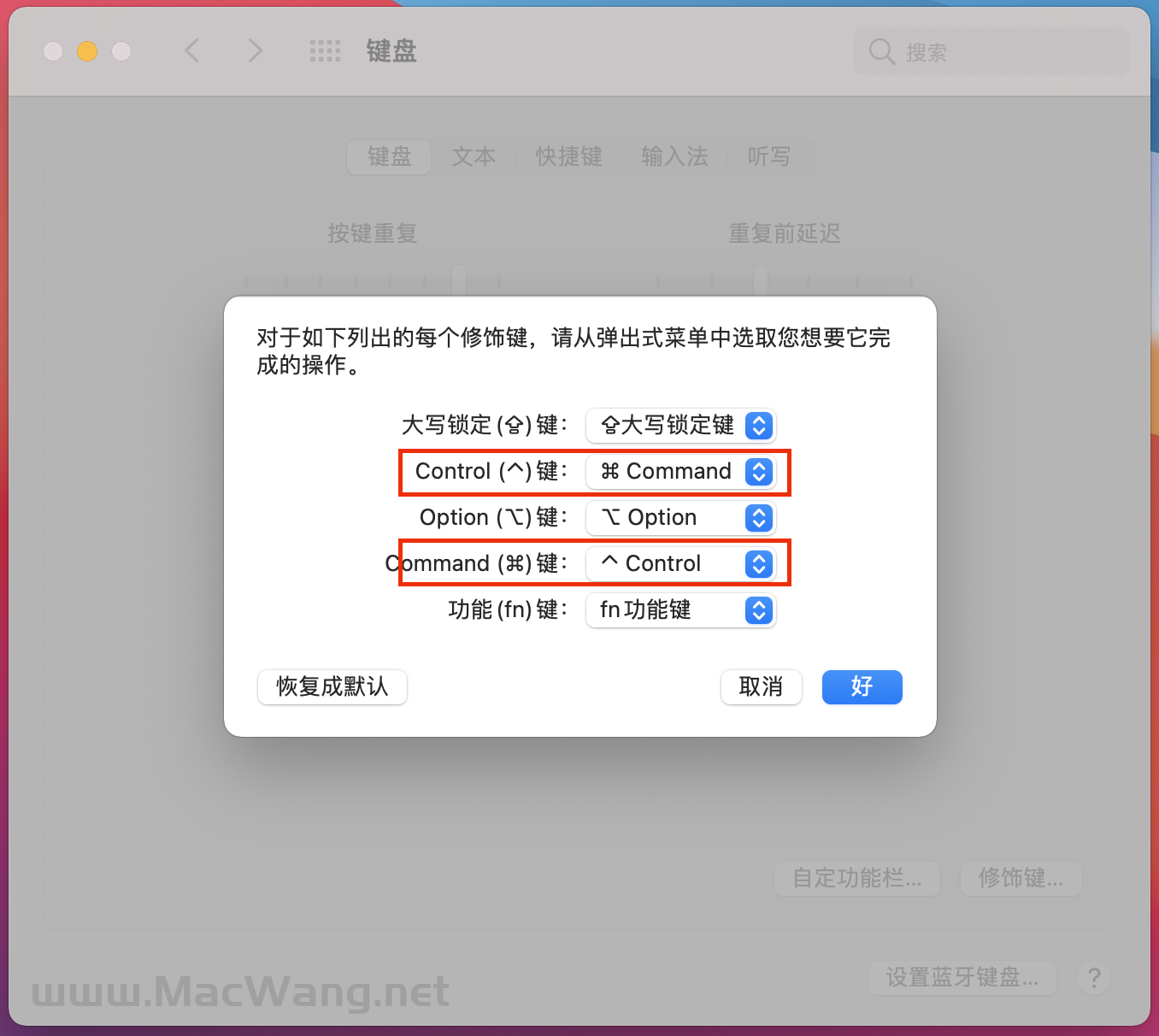 如何在macOS中互换command键和control键？ - MacWang.net-Mac下载网